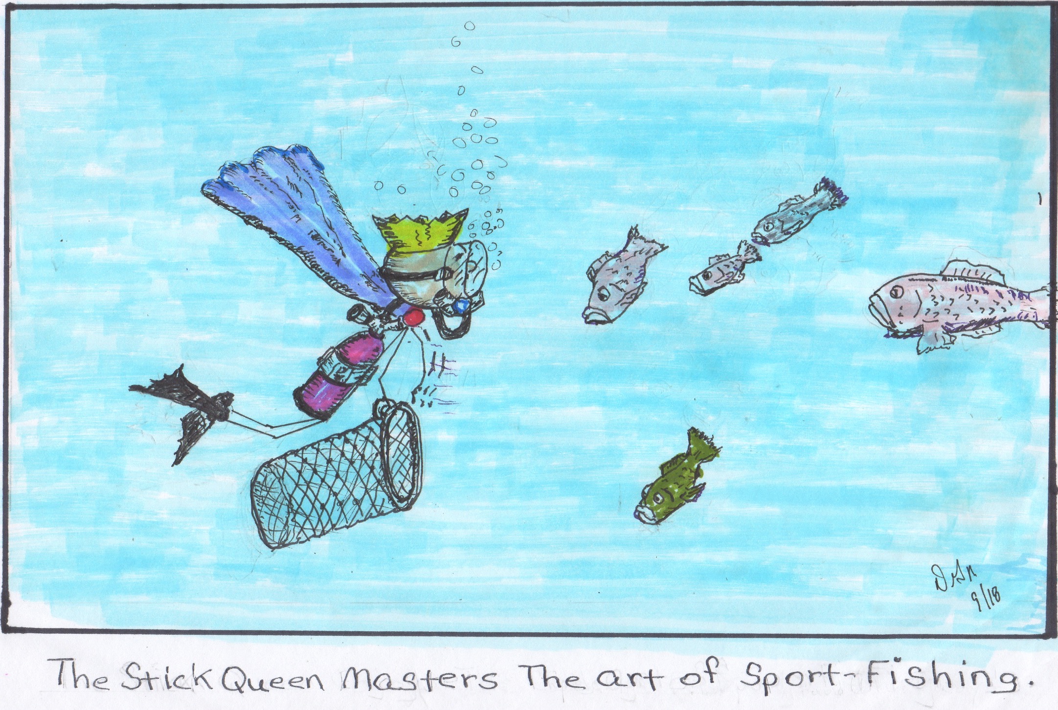 Fishing is Easy – The Stick Queen by David G. Nunez