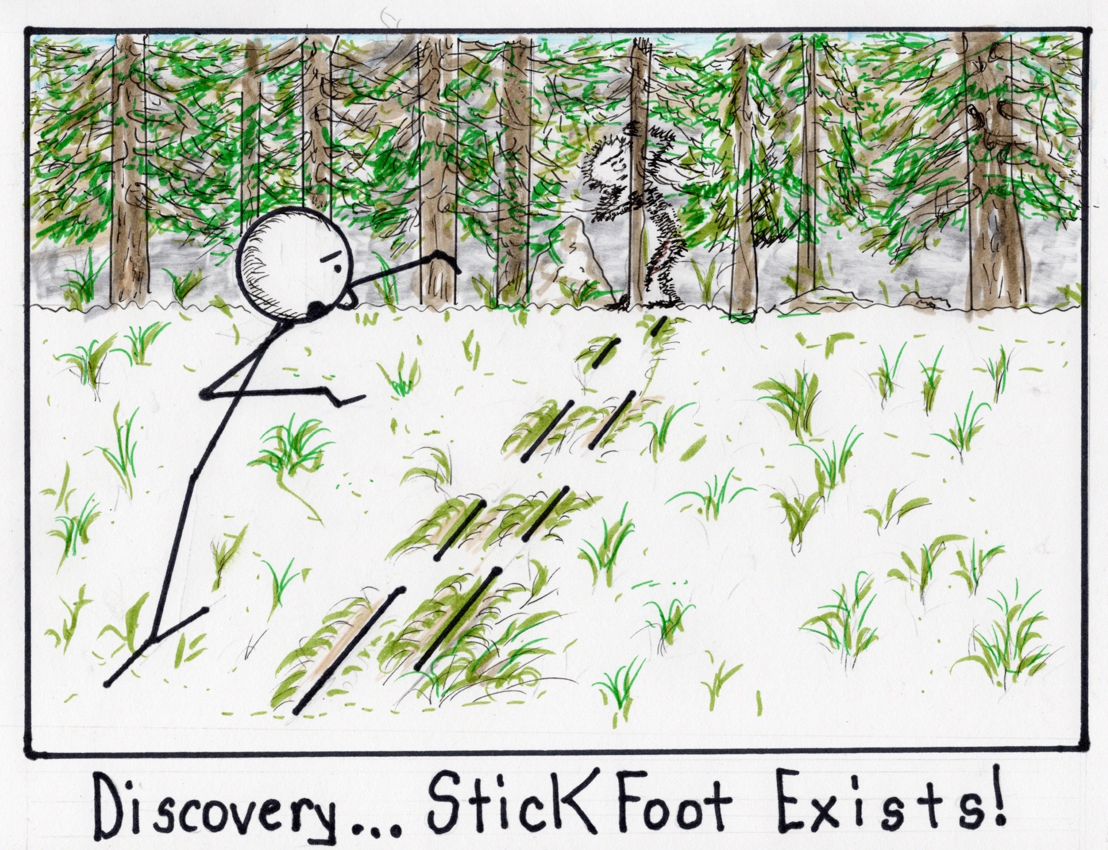 Discovery…Stick Foot Exits! – The Stick Queen by David G. Nunez